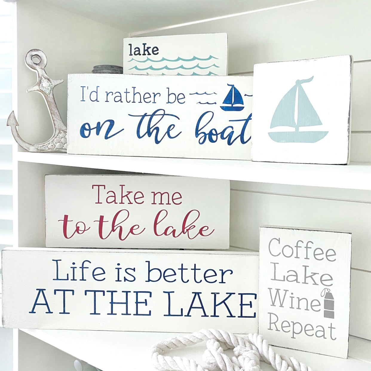 Lake & Nautical Signs - Handmade Lake House Decor | Anchored Soul Designs